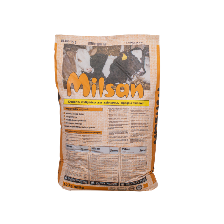 Sano Milsan 10 kg mlijeko za telad - Poljoprivredna zadruga PRVČA