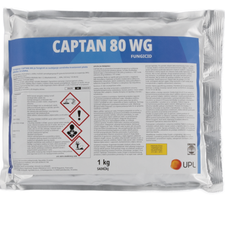 Captan 80-WG 1 kg - Poljoprivredna zadruga PRVČA